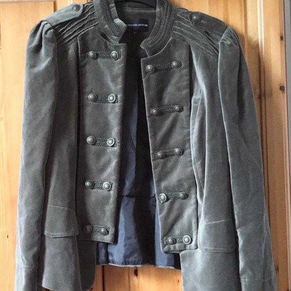 M&S | Jackets & Coats | M S Limited Collection Velvet Military ...